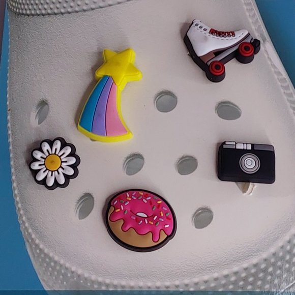 CROCS | Accessories | Jibbitz Crocs Charms Uniquely You Retro 5piece ...